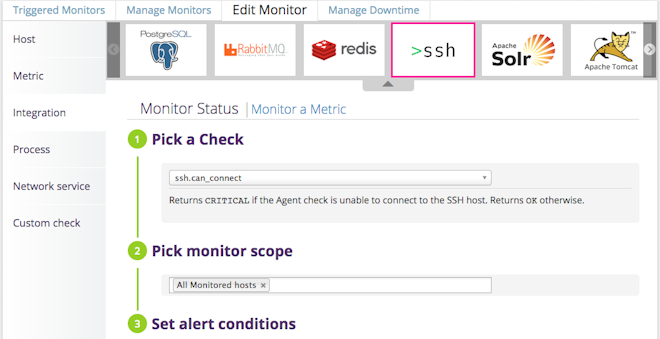 Monitor SSH endpoints with Datadog